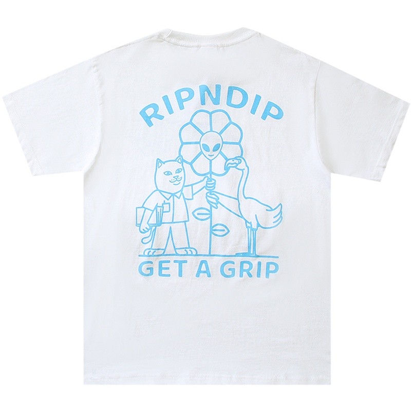 RIPNDIP Cheap Cat Middle Finger Cat Short Sleeve T-shirt for Men and ...