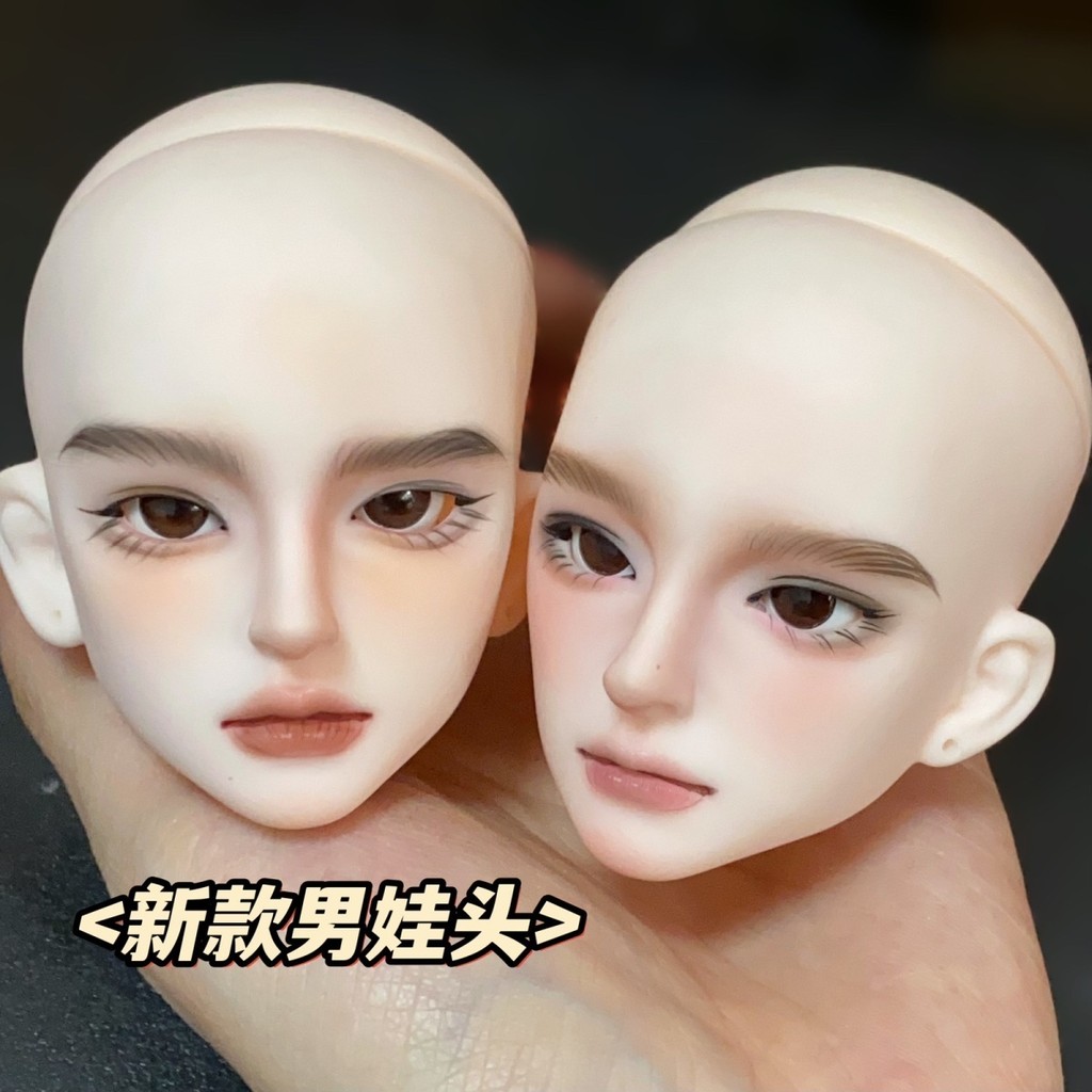 Hand-Painted 1/6 Uncle Feeling Teenager BJD Makeup Male Doll Head Joint Doll mjd | Shopee ...