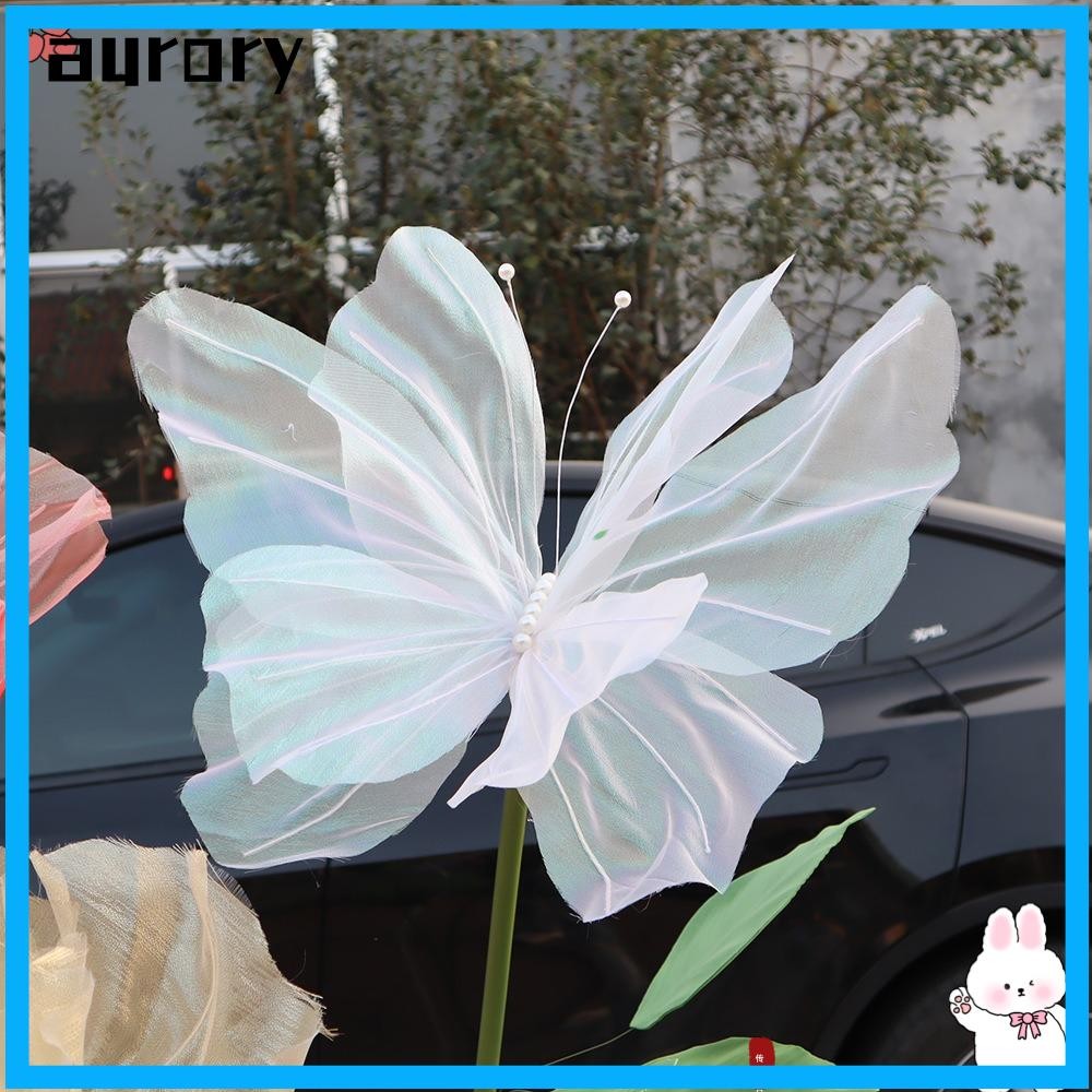 AURORY Artificial Butterfly, Outdoor 30/50cm Fake Butterfly, Giant ...
