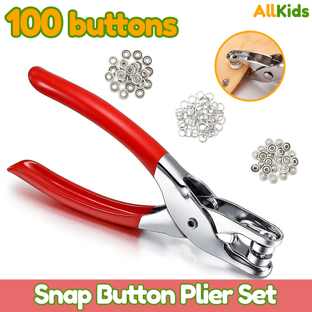 Snap Button Plier Set Premium Automatic Button Snap Kit with Ergonomic ...