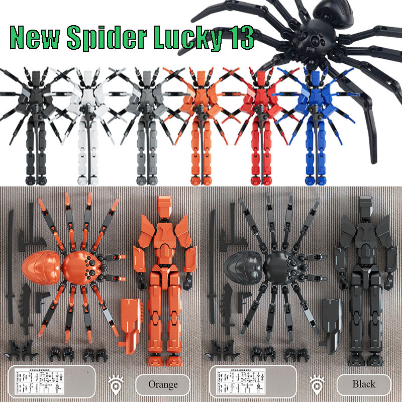 3D Printed Dummy Lucky 13 Action Figure Moveable Joint Diy Spider Dummy ...