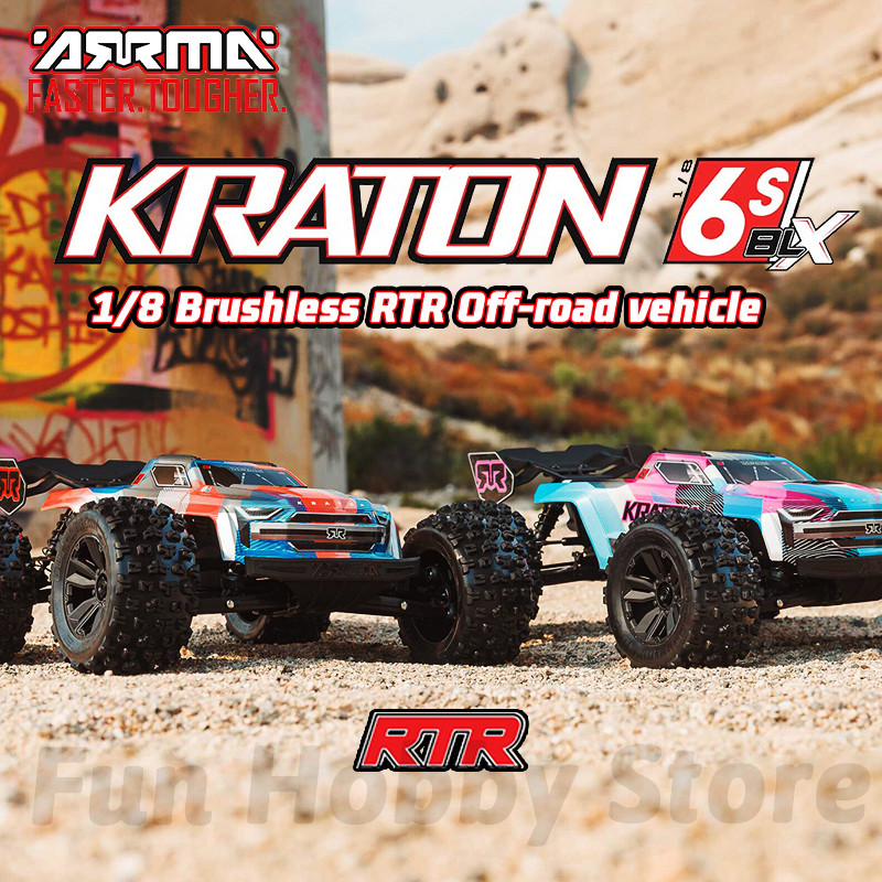 ARRMA 1/8 KRATON 6S V6 4X4 BLX Brushless Off-road vehicle Speed Monster ...
