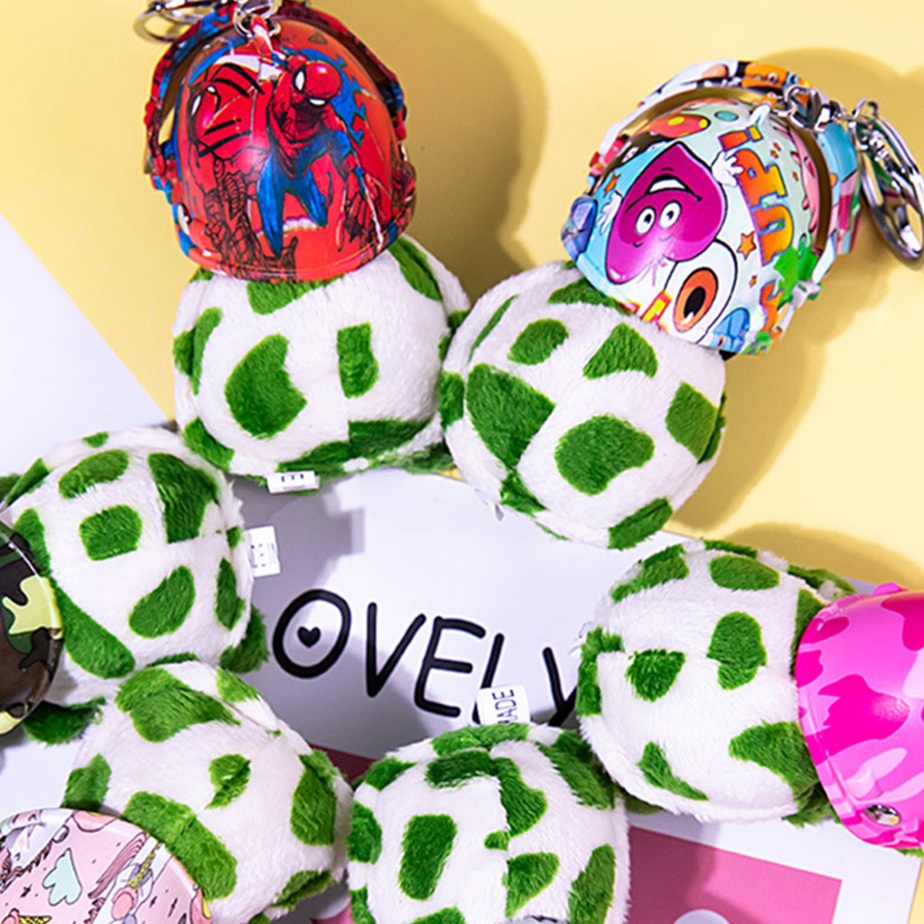 Turtle Doll Keychain Influencer Tik Tok Three-Level Helmet Wearing ...