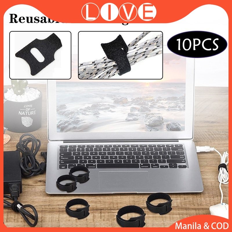 10pcs T-type Cable Tie Wire Computer Cable Tie Nylon Bundle Tie ...