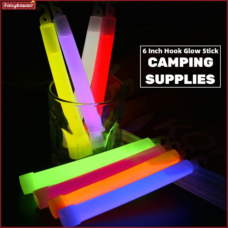 FB】1Pcs 6 Inch Hook Fluorescent Stick Night Light Emergency Stick 15 ...