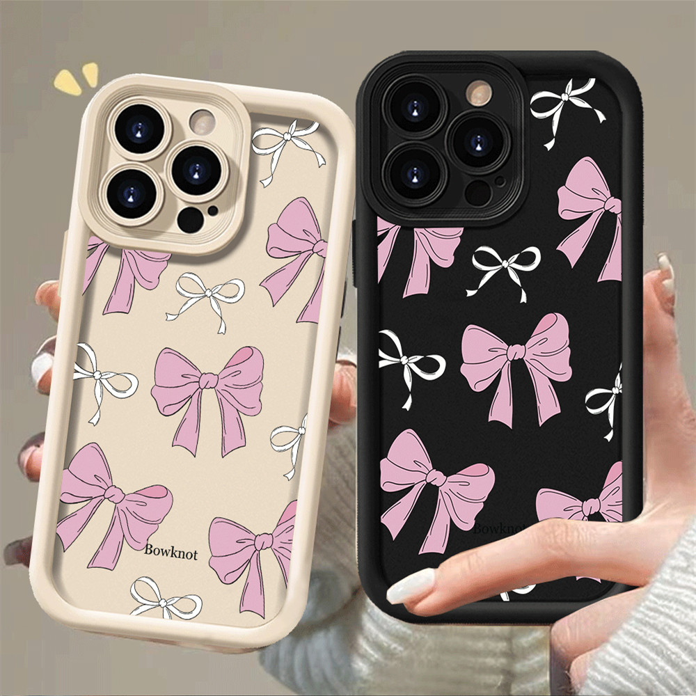 For Redmi 14C 13 A3 13C 12C 10C Note13 12 Pro 10A 9C A1 POCO C75 C65 Pink Bowknot Soft Case PWEI ...