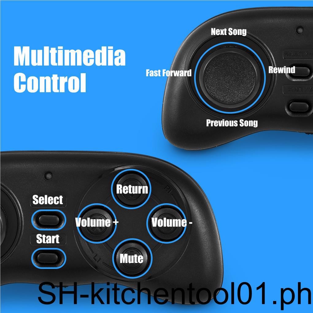 Portable Wireless Bluetooth Game Controller Mini Shutter Gamepad Remote ...