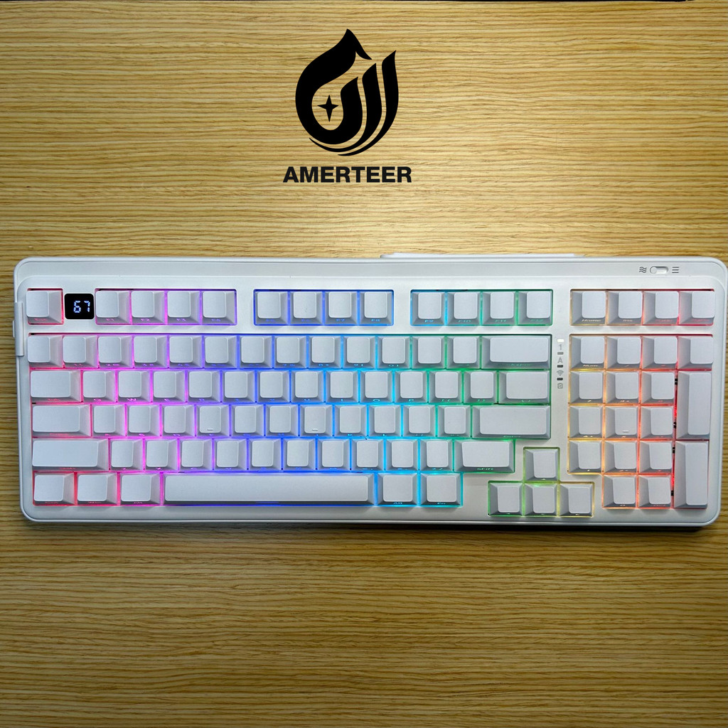 136 keys White（Boxed）side font transmits light OEM profile PBT keycap ...