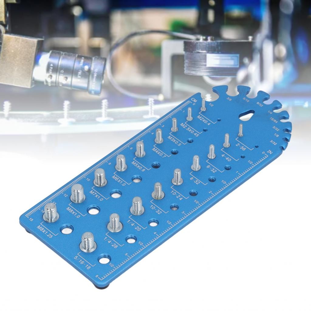 Nut and Thread Checker Portable 18 Metric Imperial Sizes Fine ...