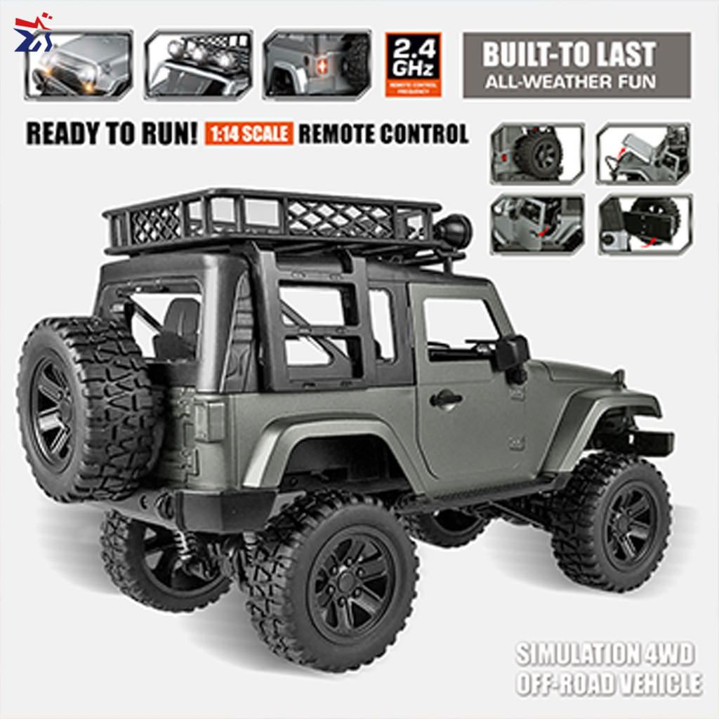 MZ F6 Full scale remote control off-road climbing vehicle Bigfoot Jeep Wrangler model toy high ...