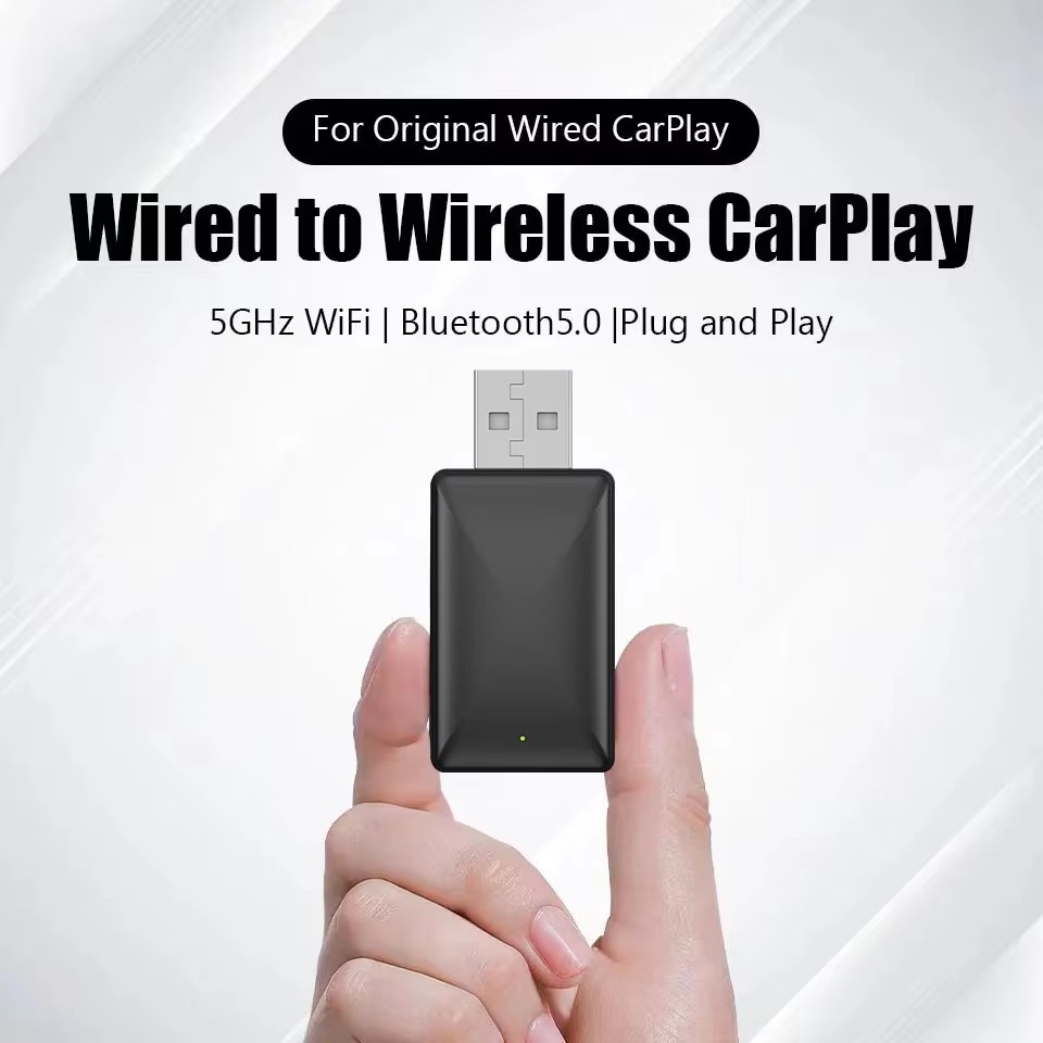 Wireless Carplay Android Auto Adapter 2 in 1 Mini Box Plug&Play CarPlay ...