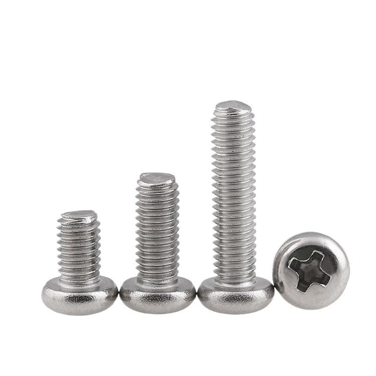 %M4 Authentic 304 Stainless Steel Screw Cross Flat Head Screw Pan Head ...