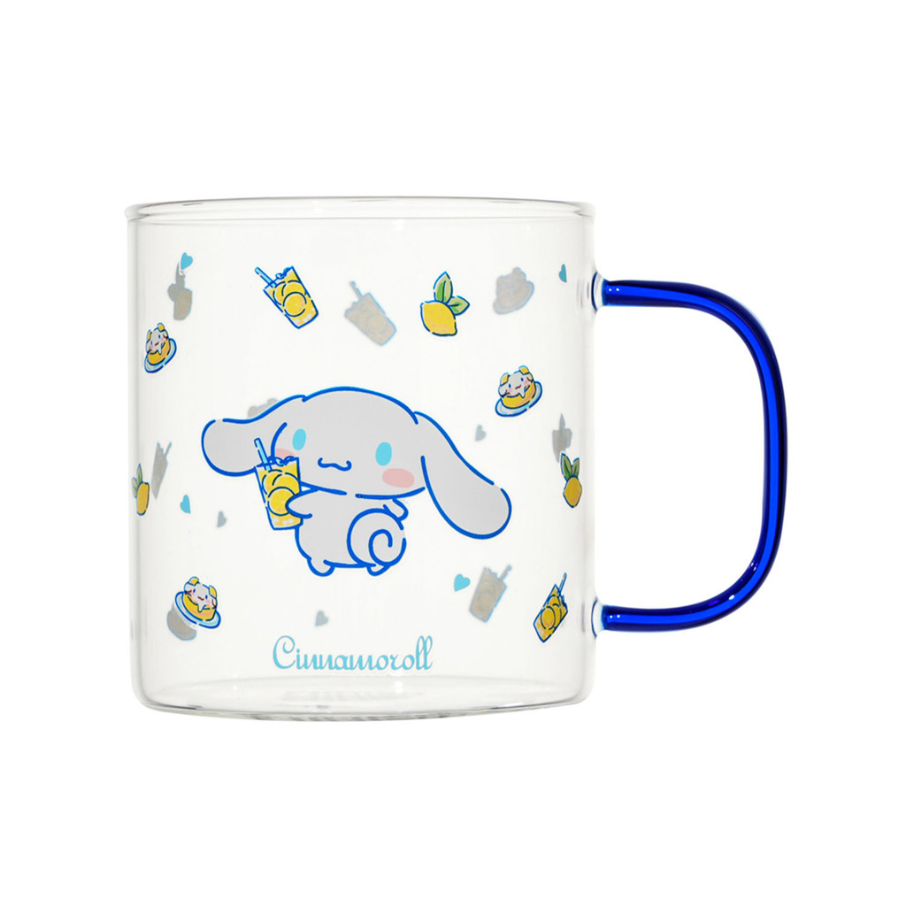 MINISO Sanrio characters Glass Cup with Colored Handle (420mL ...