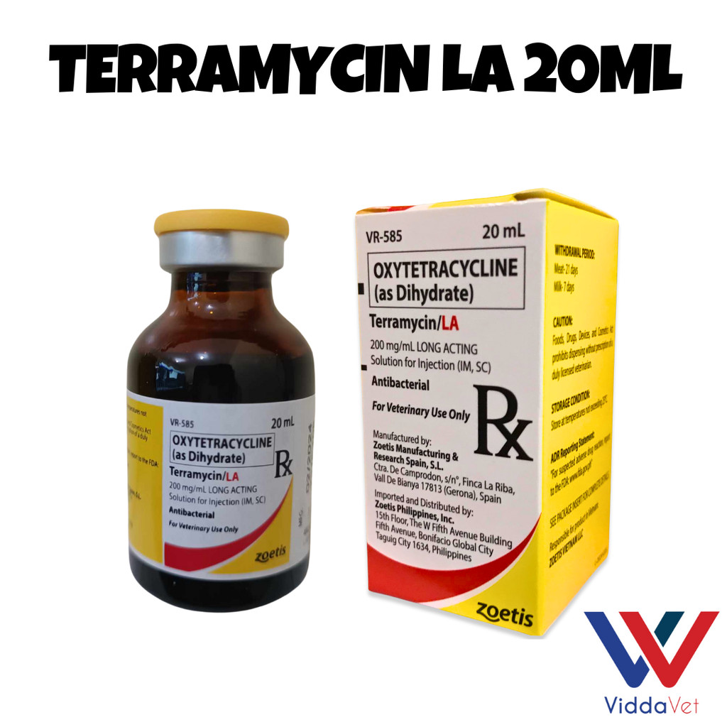 1Bot Terramycin LA 20ml Zoetis for animals | Shopee Philippines