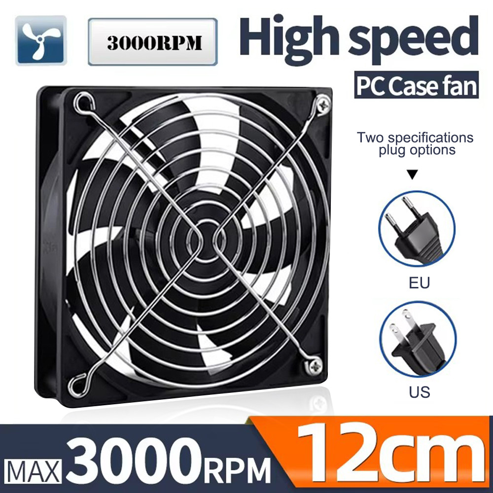 120mm 3000RPM Fan Cooling With Controller 12cm 12V 220V Btc Machine ...