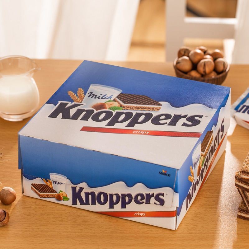 German Imported Knoppers Wafer Biscuits Milk Hazelnut Chocolate Pure ...