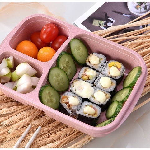 Bento Box 3 Compartments Lunch Box Multipurpose Lunch Box Catering Box ...