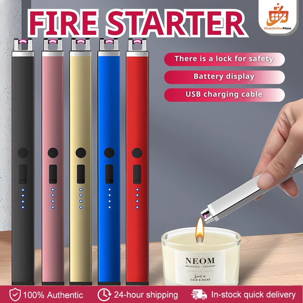 Igniter Electric Lighter Candle Igniter USB Type C Rechargeable Gas ...