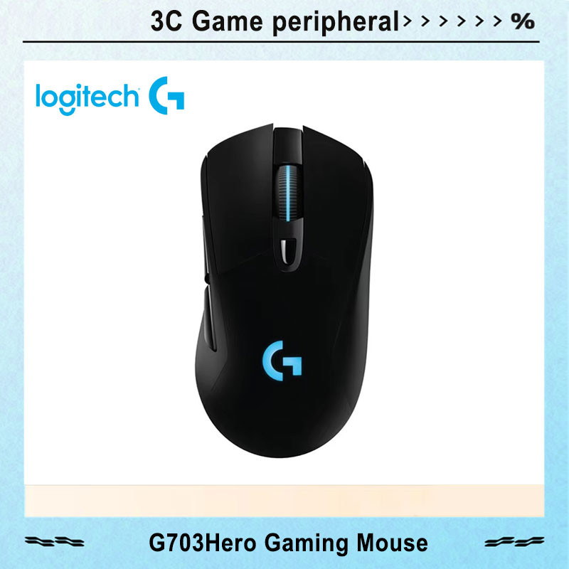 Logitech G703 HERO Sensor Gaming Mouse With 25600DPI Lightspeed Wireless Mice POWERPLAY ...