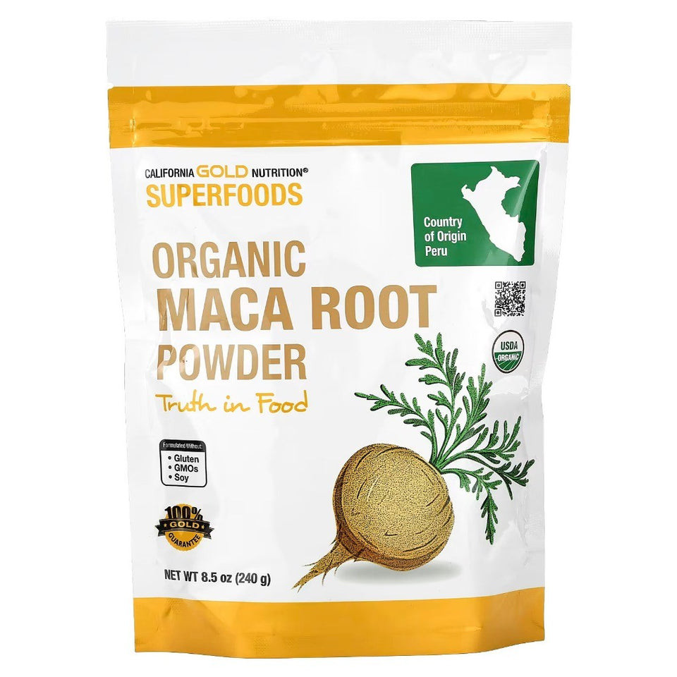 California Gold Nutrition Organic Maca Root Powder 240g | Shopee ...