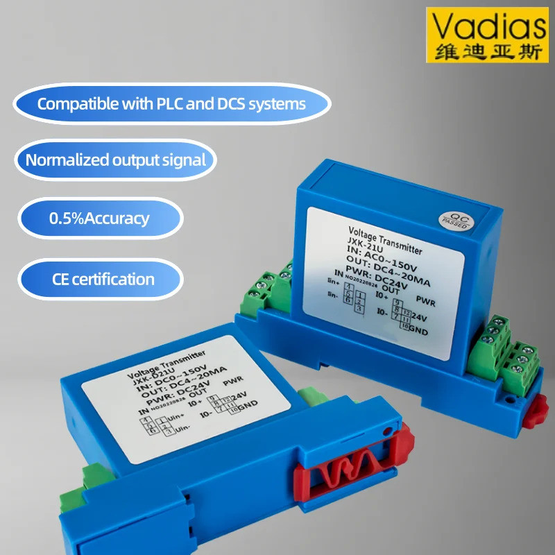 200V Voltage Transducer 4-20mA 0-10V AC Voltage Transmitter 500V RS485 ...