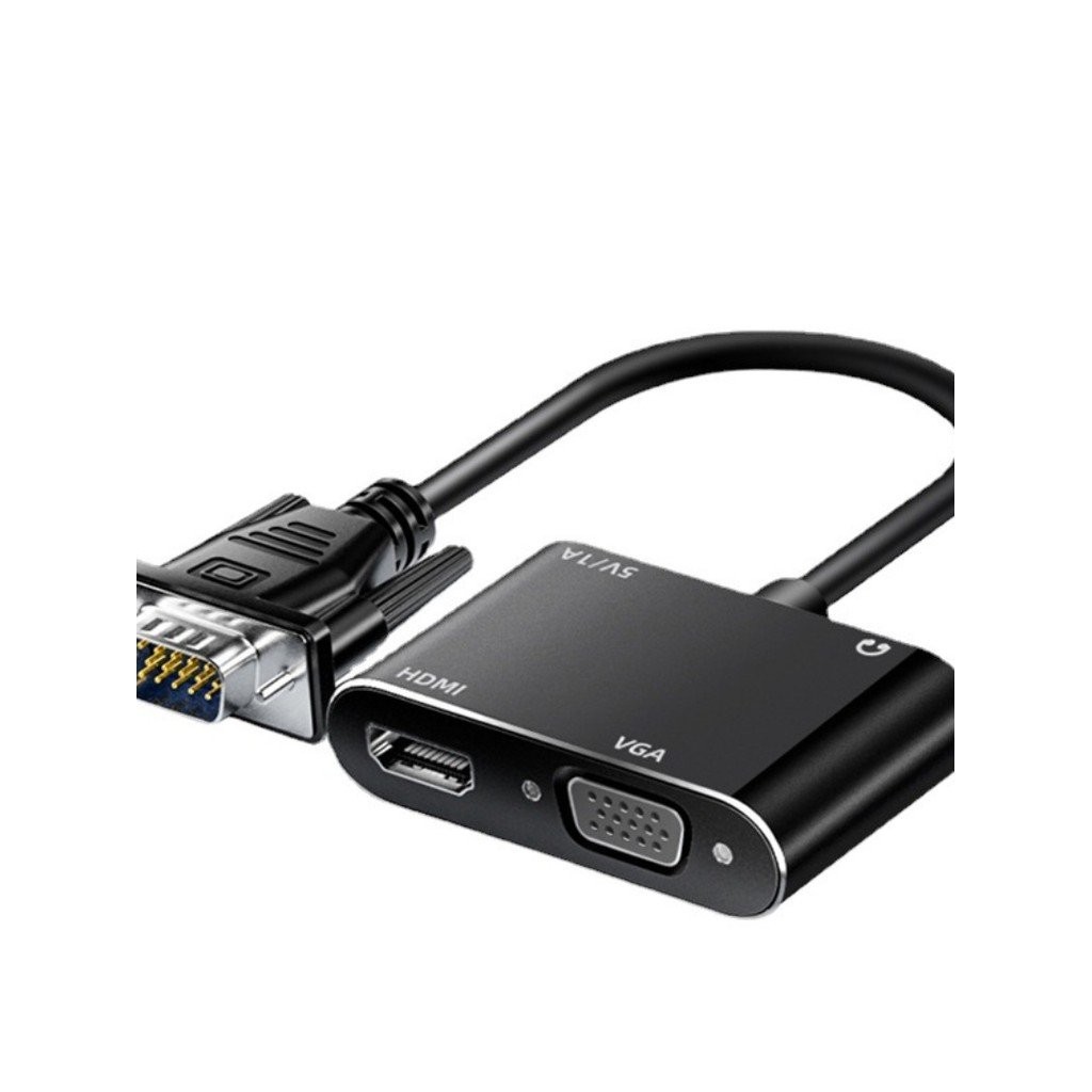 VGA Turn HDMI Converter One Divided into Two HD Monitor Computer ...
