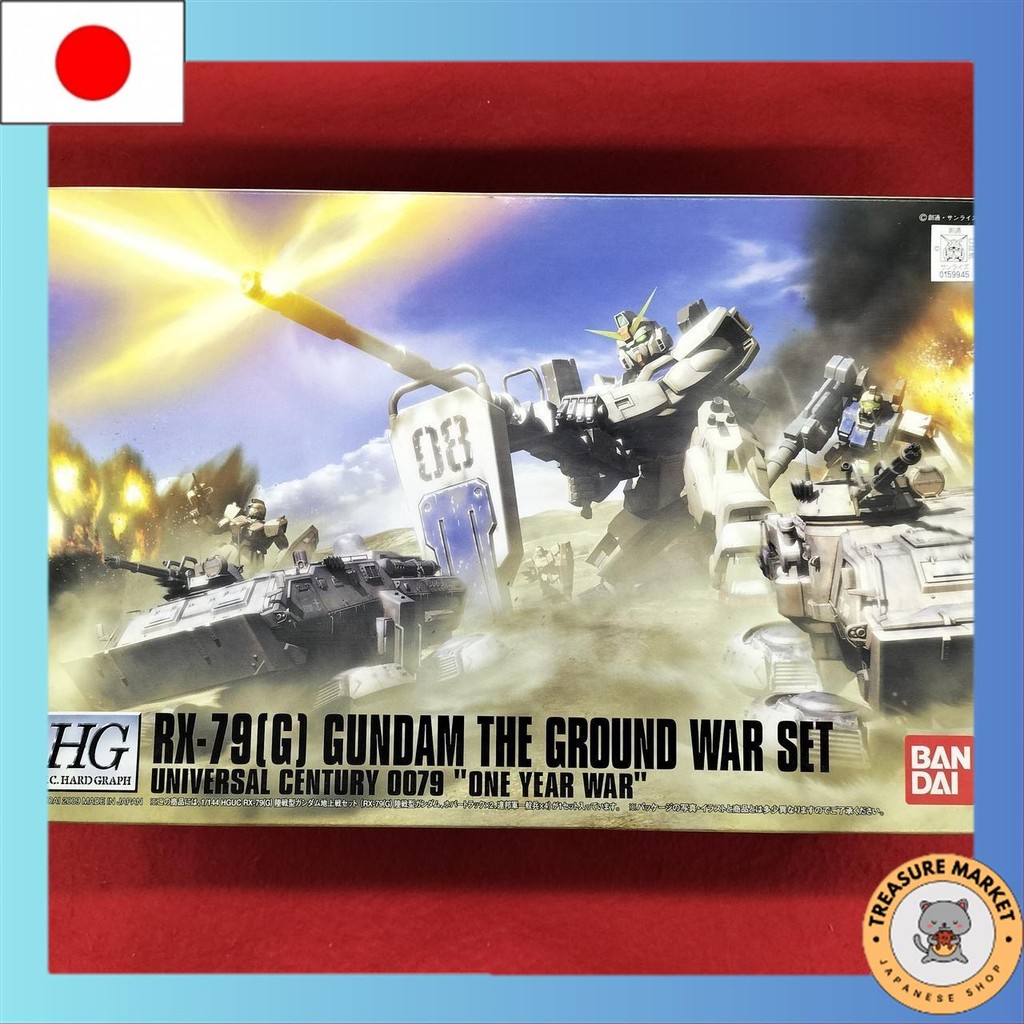 Gunpla 1/144 HGUC Ground Type Gundam Ground Battle Set[used/Direct from ...
