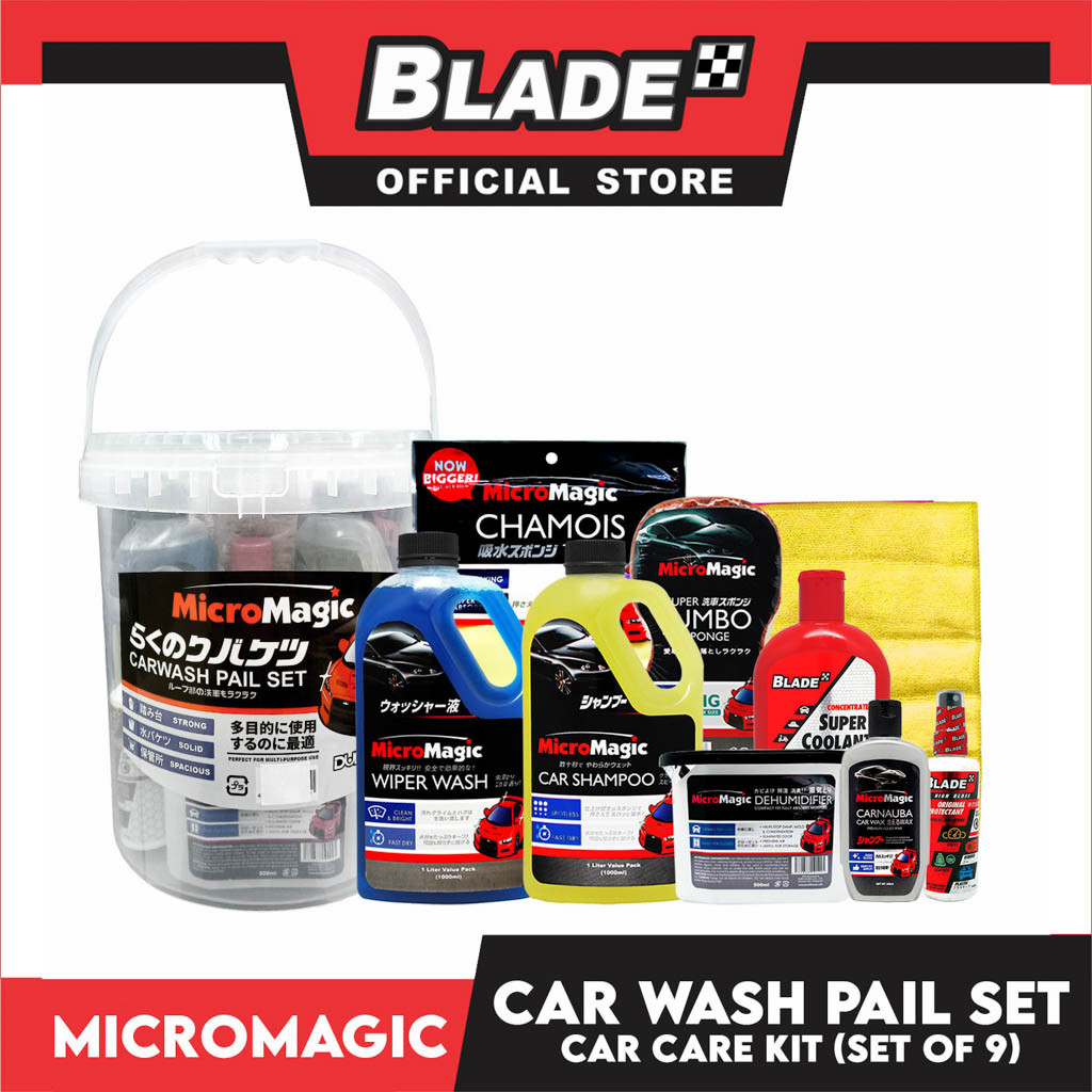 Micromagic Blade Car Wash Pail Set Car Wash Kit Complete, Best for ...