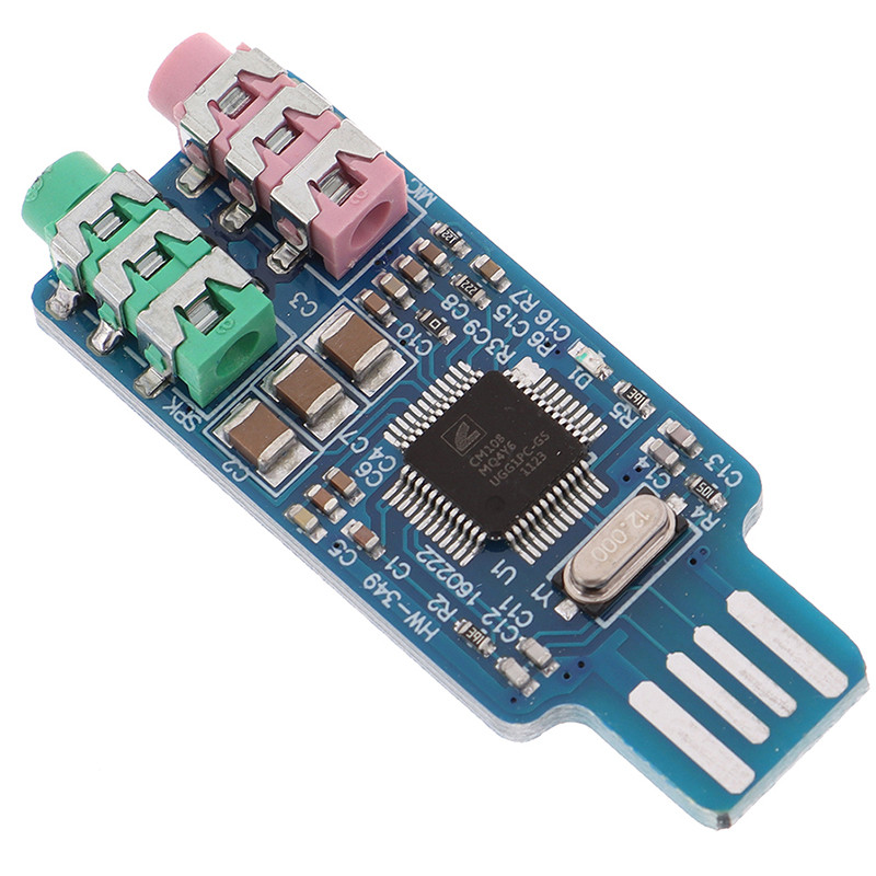 [yiiweng] CM108 USB Drive Free USB Sound Card Laptop Computer External ...