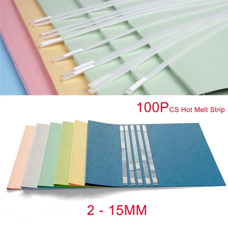 [Local Shipment] 100Pcs Hot Melt Strip 2 - 15mm Glue Binding Machine ...