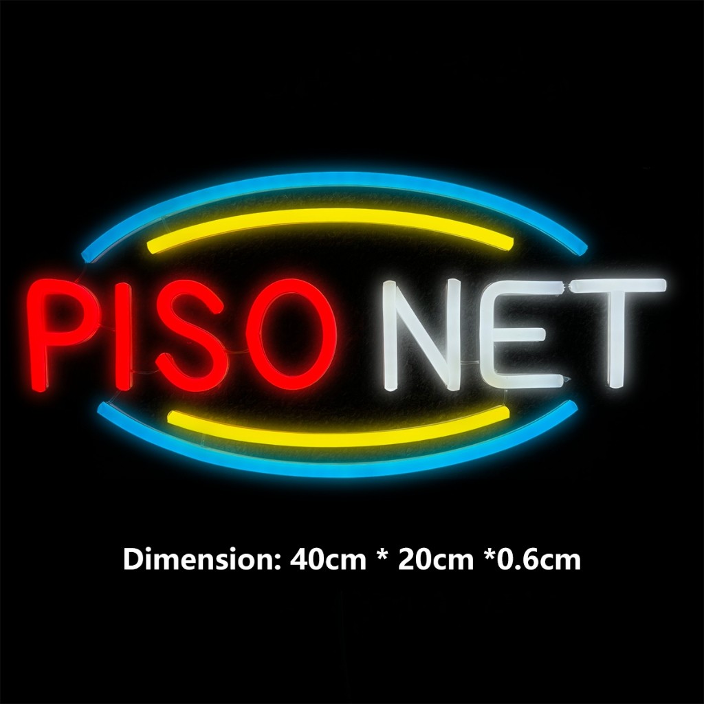 Piso net Signage LED Neon Light for Internet Cafe Information Sign ...
