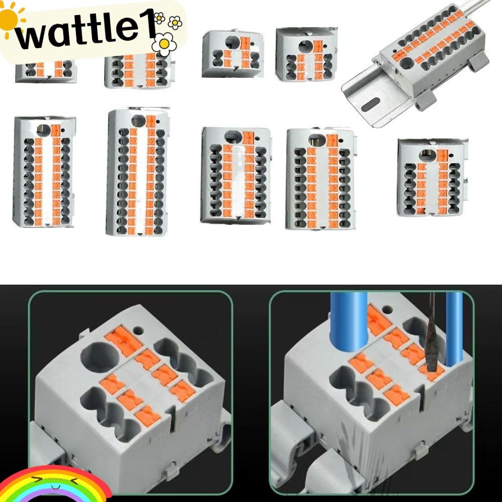 WTTLE Push-in Terminal Block Connector, One In Multiple Out with Fixing ...