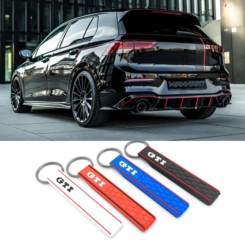 JDM GTI Logo Emblem Badge Car Keychain Keyring FOR VW Golf MK2 MK3 MK4 ...
