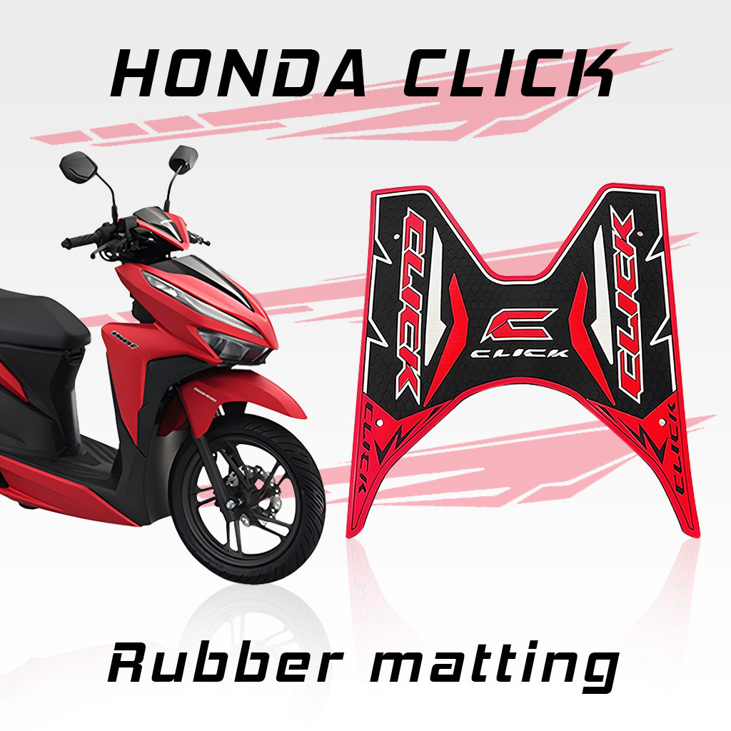 Motors Pure Rubber Footboard Matting For Honda Click V1 V2 125i 150 ...