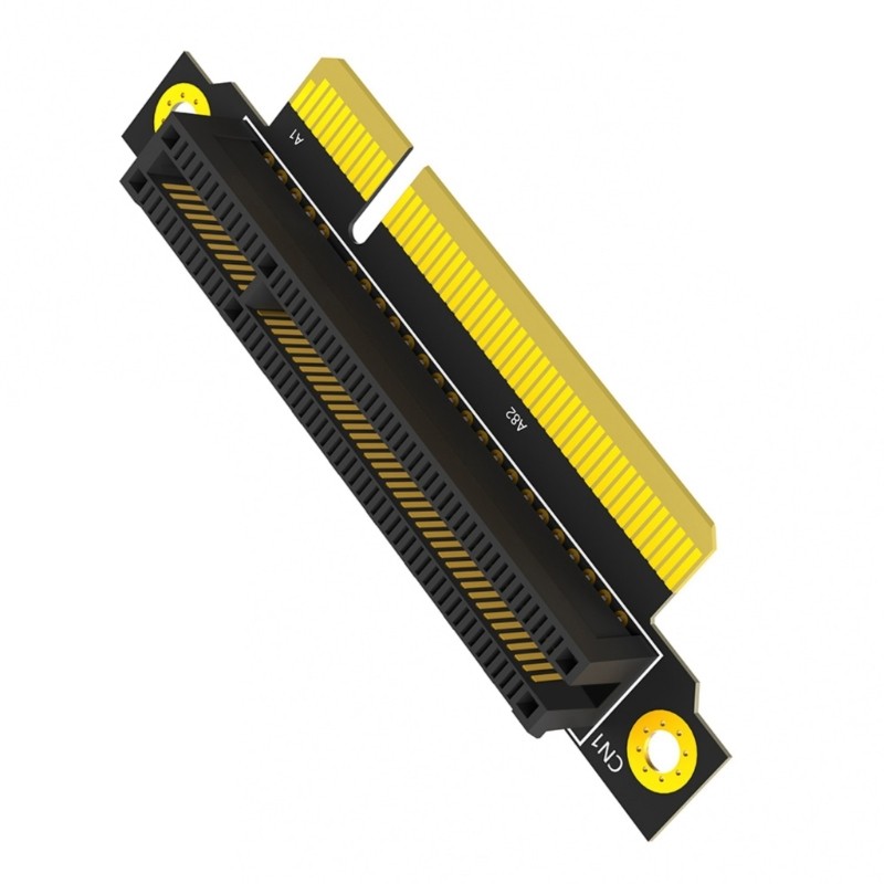 R* 20mm PCIE X8 90 Degree Reverse Male to Female Risers Card PCIE 8X to ...