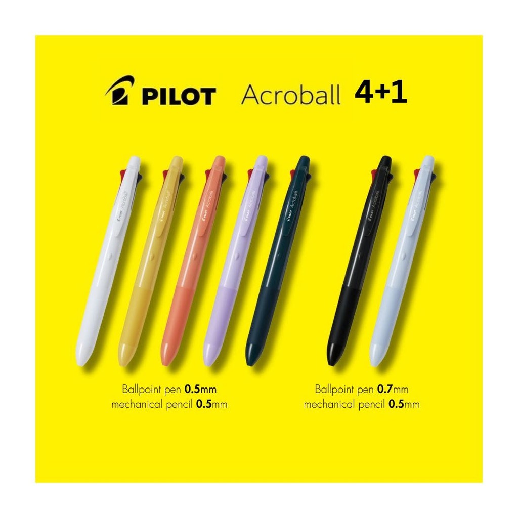 Pilot Acroball 4 + 1 Multipen | 0.5 0.7 mm | Mr. Paper | Shopee Philippines