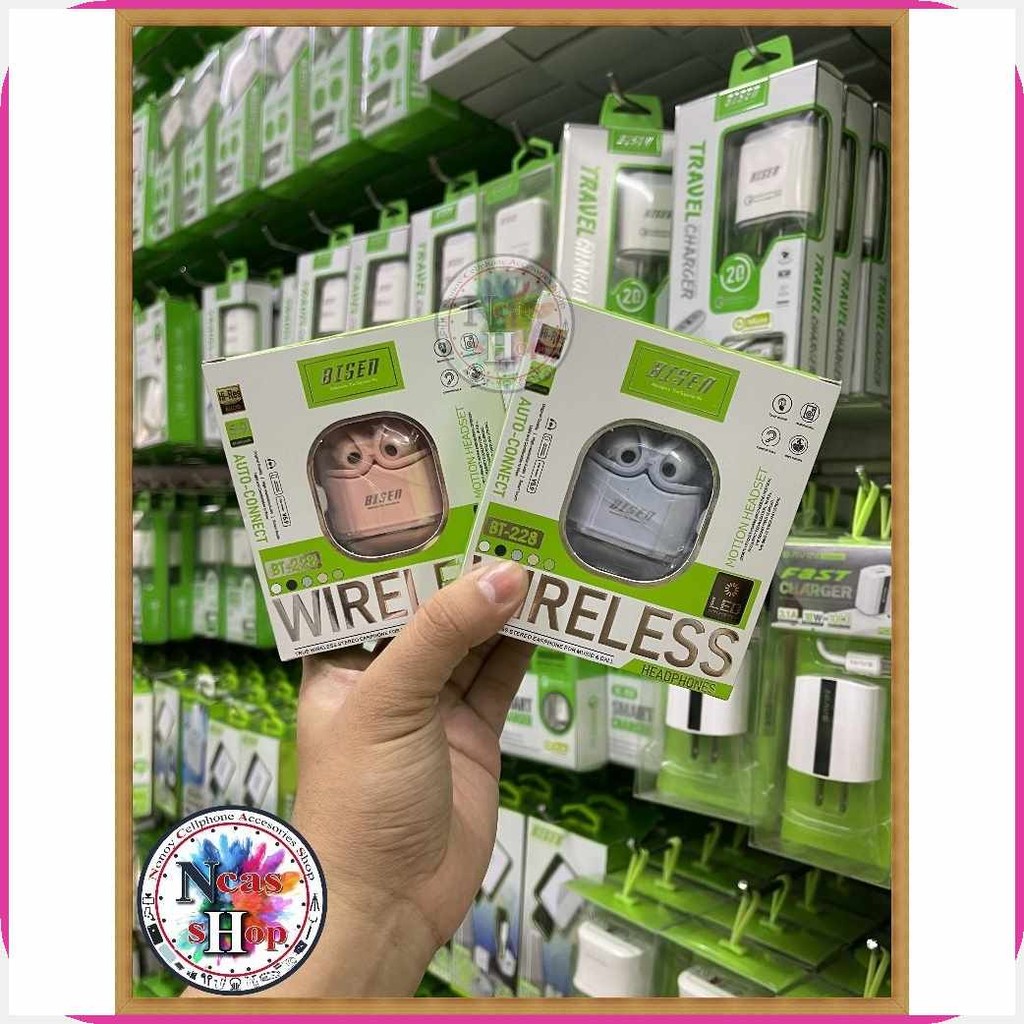 BISEN_n@GF@pX@hG@hZ[OH!BT-228@u@S Wireless Earbuds With LED Digital ...