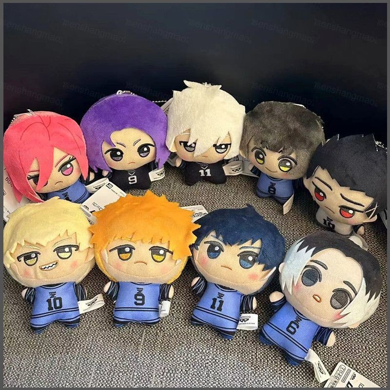 PG Cartoon BLUE LOCK Plush Dolls Gift For Girls Bag Pendant Keychain Q ...
