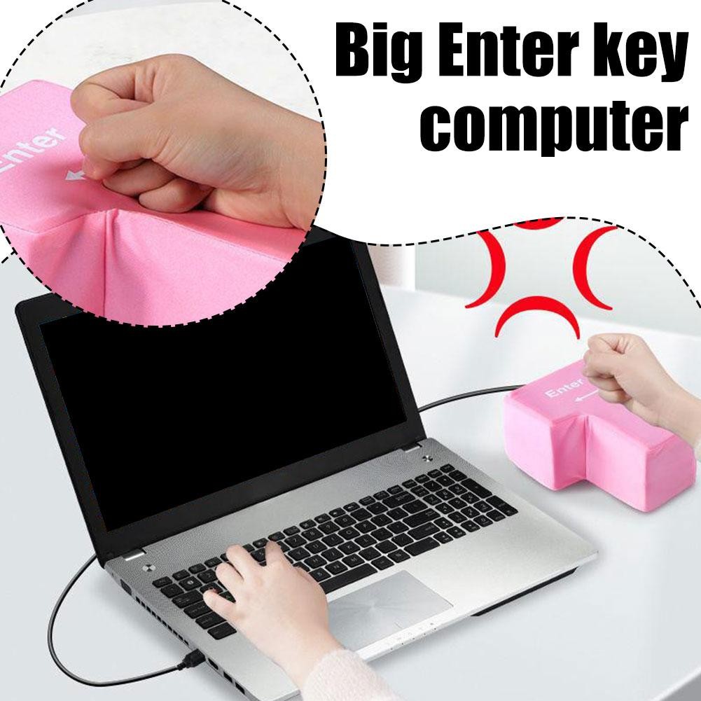 Giant Enter Button USB Big Enter Button Relieve Stress Creative Toy ...