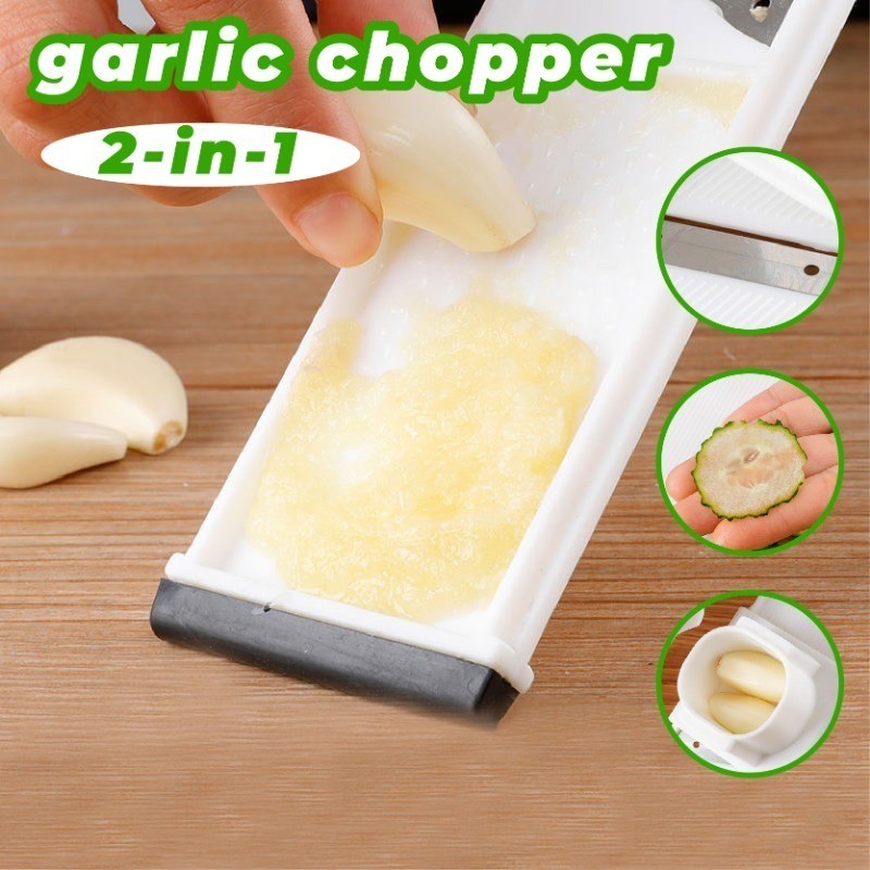 Garlic Chopper Multifunction Garlic Slicer with Pounding Garlic Cutting ...