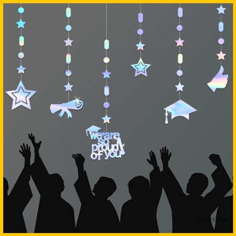 Fir Graduation Party Decorations Congrat Grads Banners Star Garlands ...