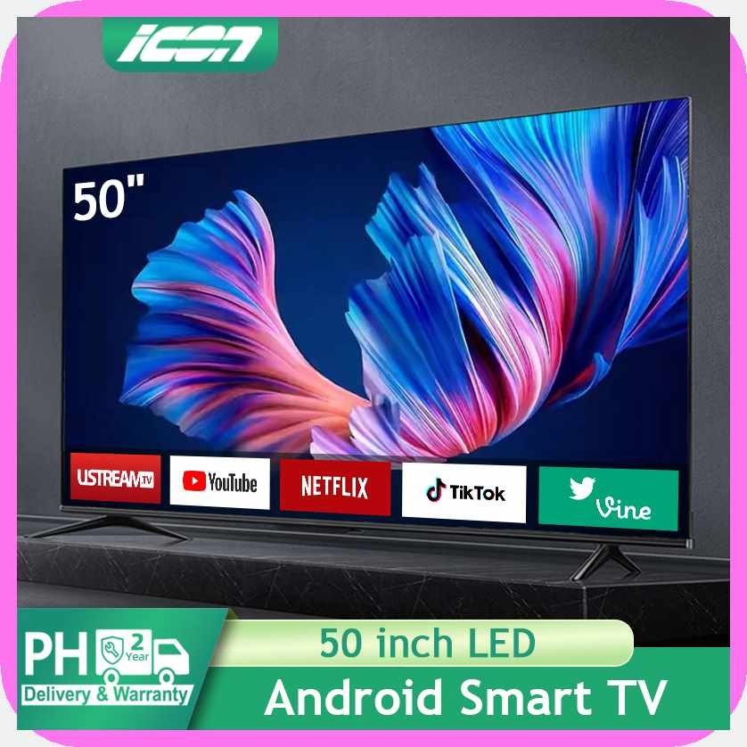 ICON>DV'Smart]q`Tv[im,50!yy,Inch!Cz,Hd!nR,LED!kB,Extra!D,Slim Television 109cm X 70cm | Shopee ...