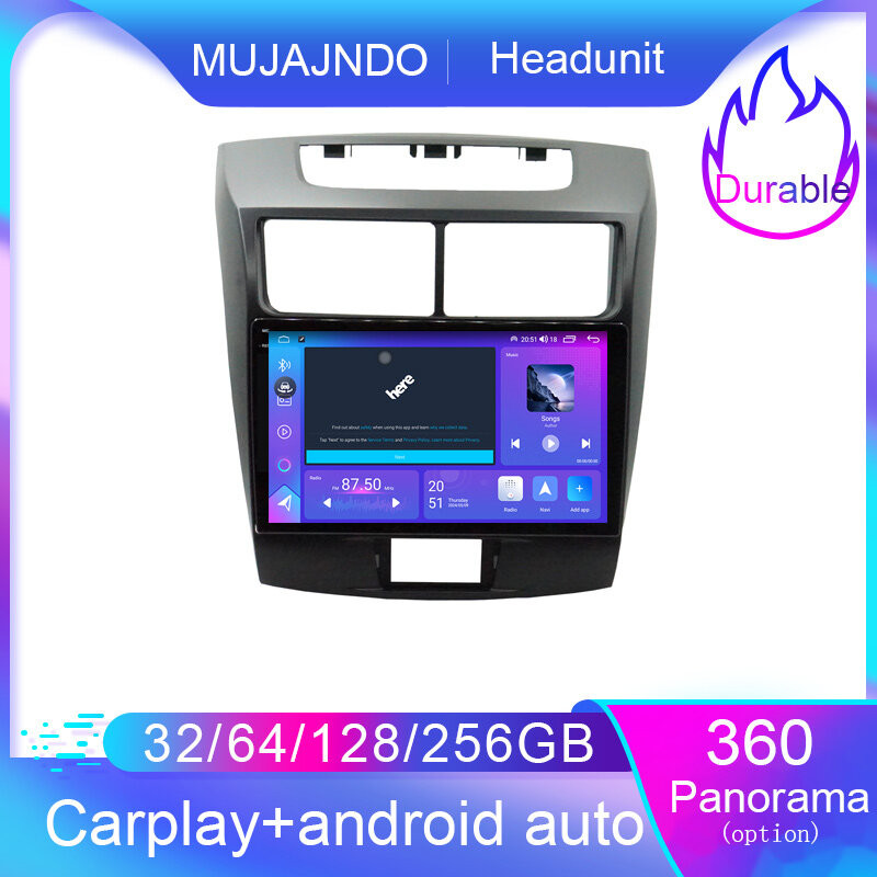MUJAJNDO 9inch for Toyota avanza 2010-2018 64 128 256GB android15 voice ...