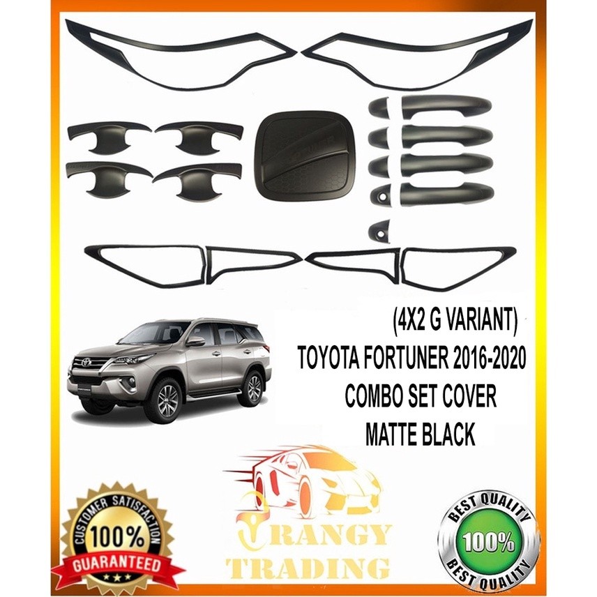 Toyota Fortuner 2016 to 2020 4X2 G VARIANT Garnish Combo set cover ...