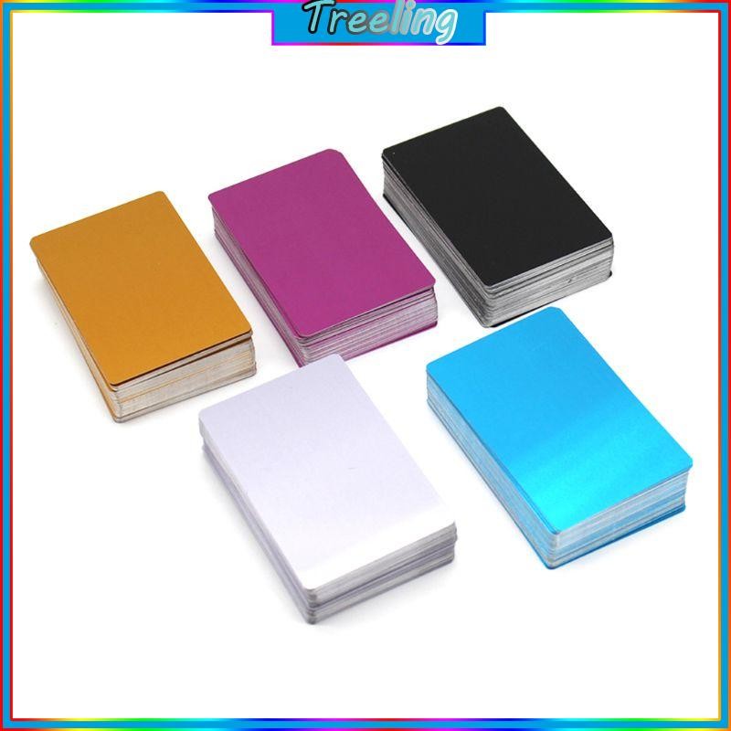 Treeling Printable Blank Business Cards Metal Flat Tags for DIY Vip ...
