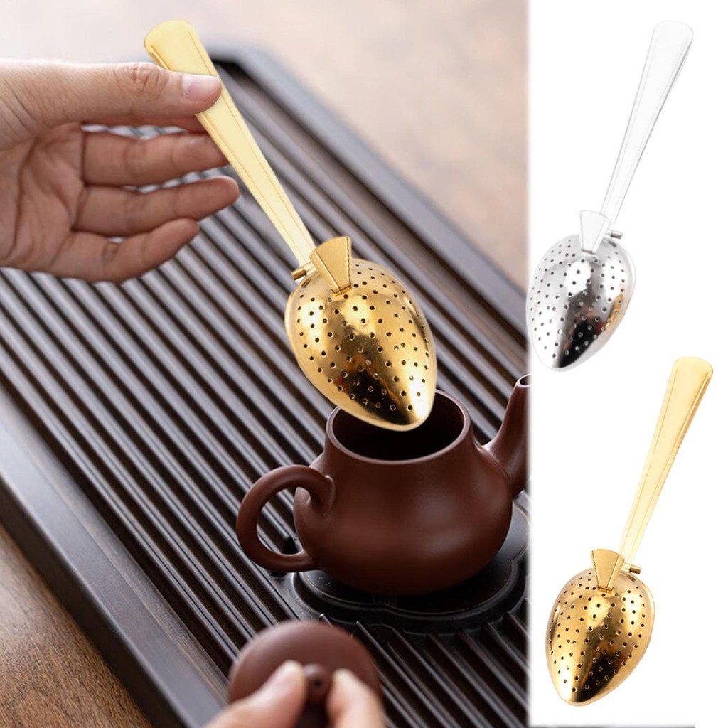 1Piece Stainless Steel Tea Infuser Spoon with Long Handle Fine Holes ...