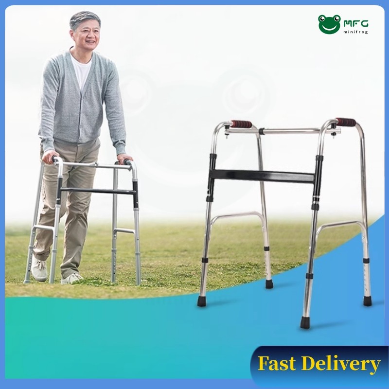 【Local Delivery】Adult Walker Crutch Cane Stick Elderly Walking Aid ...