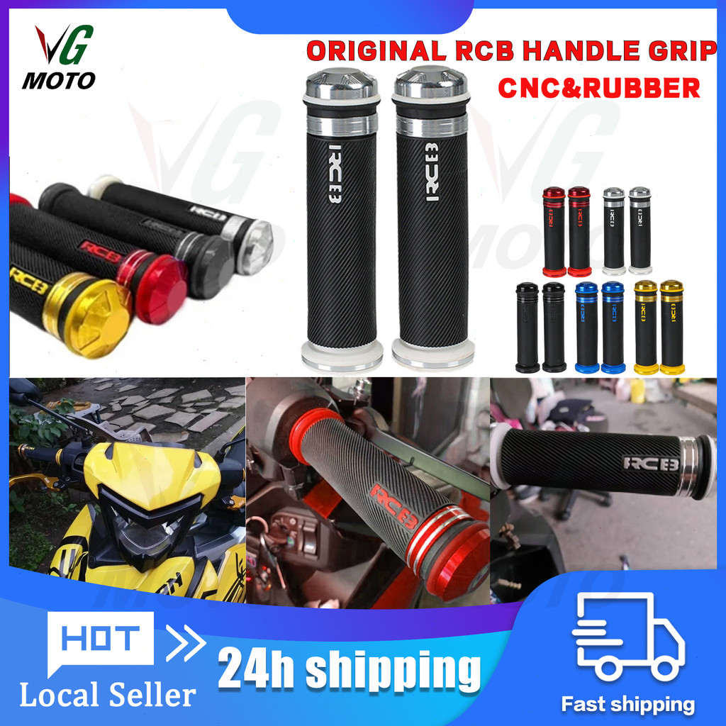 RCB Motorcycle Racing Boy Alloy Handle Grip Universal Handle Grip HG55 ...