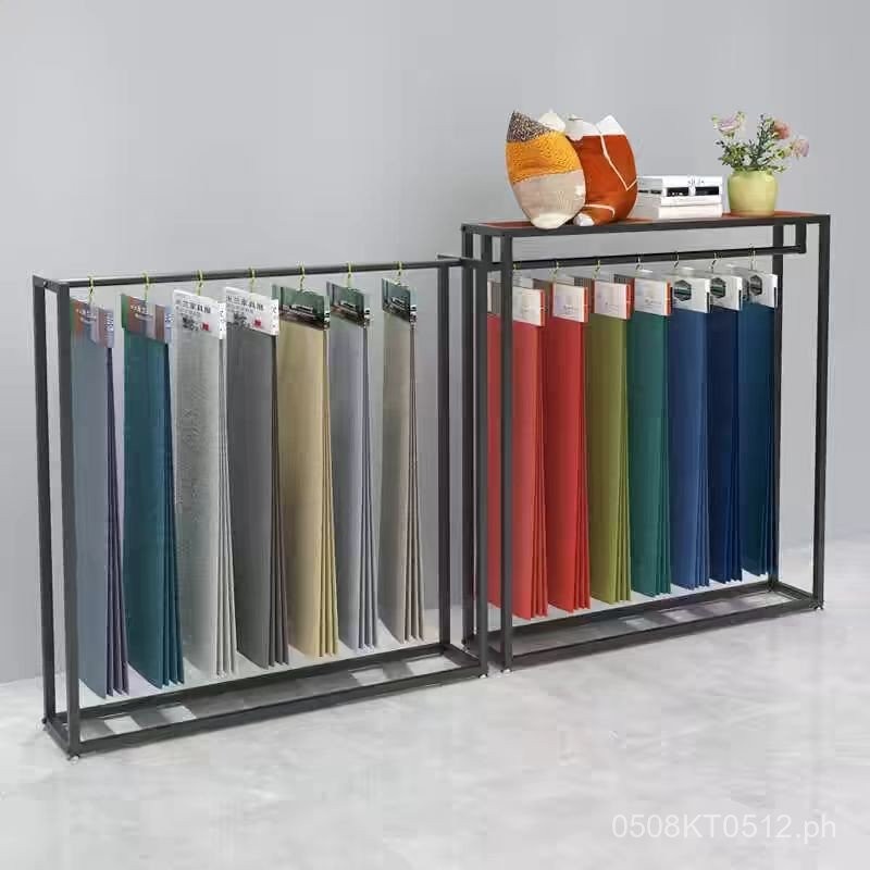 Showroom Curtain Sample Fabric Shelf Hanging Card Display Rack Home ...