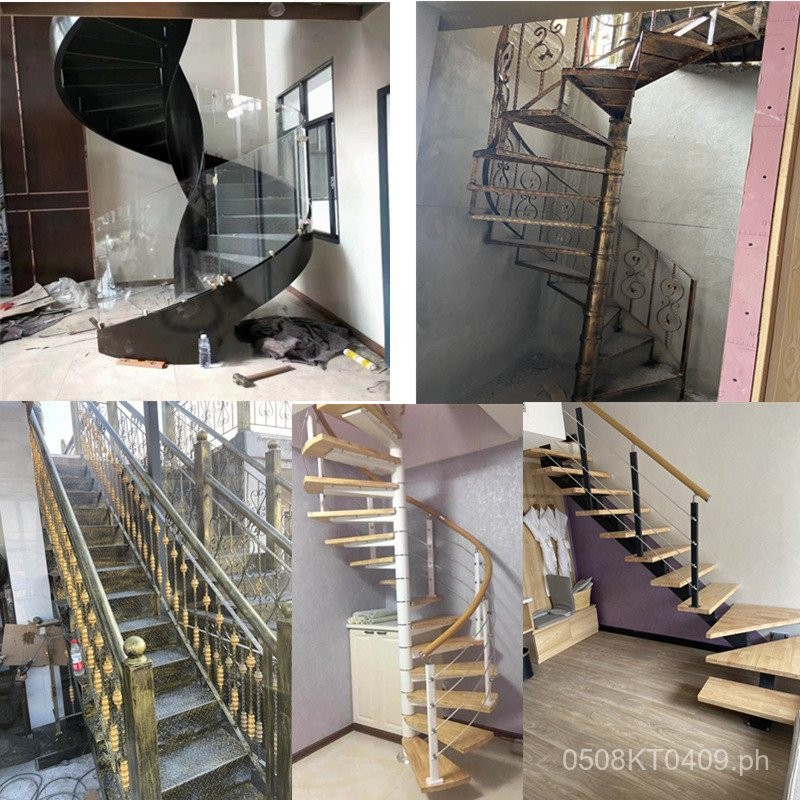 loft Handrail Straight Beam Steel Frame Integrated Steel-wood Household ...